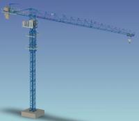 China PT4010 Flat Top Tower Crane 40m Jib 4 Ton Load Capacity 120m Height Industrial Construction Equipment for sale