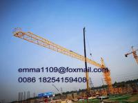 China QTZ6012 Tower Crane 60m Jib 8T Load Fixed Out Climbing Type 45m Freestanding Height for sale