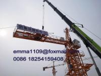 China QTZ6012 Tower Crane 60m Jib 8T Load Fixed Out Climbing Type 45m Freestanding Height for sale