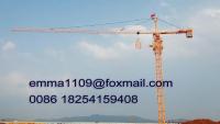 China Building Fixing Tower Crane 6ton Max Capacity Load Height 40mts Long Arm 60mts for sale