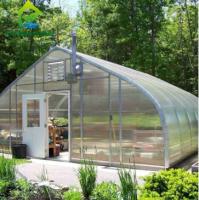 China Plants Cultivation Single Span Polycarbonate PC Sheet Greenhouse with Stable Structure and Easy Assembly for sale
