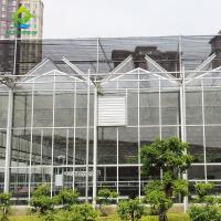 China Snow Resistant Luxury Multi-span Agricultural Venlo Glass Greenhouse For Vegetable Growing for sale
