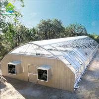 China PE Film 220V Auto Light Deprivation Greenhouse 100% Blackout High Tunnel Greenhouse for planting Mariguana for sale