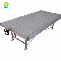 China ABS Panel Hydroponic Seedling Greenhouse Rolling Benches 1.22m/4ft Width for sale