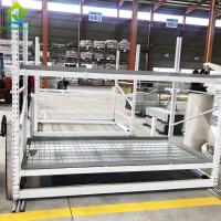 China Hydroponic Growing System Abb Flow Greenhouse Rolling Benches Multi Layer for sale