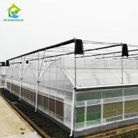 China Saw Tooth Multi Span Tropical Weather Plastic Film Greenhouse With Shading System for sale
