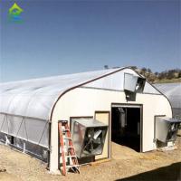 China Medical Growing Blackout Light Dep Green House 9X32M Tunnel Greenhouse for sale
