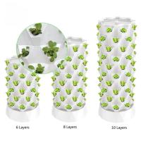 China Indoor Vertical Growing Systems Soilless Culture Hydroponic Grow Towers For Lettuce for sale