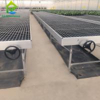 China Customized Seed Bed Adjustable Rolling Benches Grow Table Plastic For Flower Planting for sale