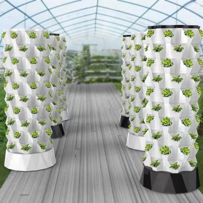 China Nursery Indoor Garden Cultivation Vertical Hydroponic Tower With 30L Water Tank for sale