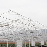 China Galvanized Steel Frame PE Plastic Film Greenhouse For Agriculture Low Cost Tunnel for sale