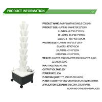 China 4/8/10/12 Layers Indoor Soilless Hydroponic System Grow Tower Column For Home for sale