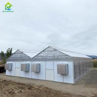 China Snow Resistant Fully Light Deprivation Mushroom Auto Greenhouse With Hydroponic System for sale