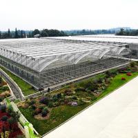 China Durable Hot Dip Galvanized Steel Multi-span Plastic Film Agricultural Greenhouse For Fruit for sale