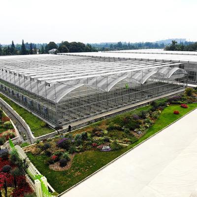 China Durable Hot Dip Galvanized Steel Multi-span Plastic Film Agricultural Greenhouse For Fruit for sale