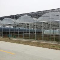 China Horticultural Poly Tunnel Film Multi-span Agricultural Greenhouse With Shading System for sale