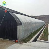 China Sawtooth single-span film shade net blackout greenhouse for growing mushrooms for sale
