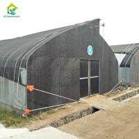 China Sawtooth single-span film shade net blackout greenhouse for growing mushrooms for sale