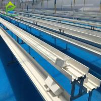 China 4M Double Row Horizontal Planting Trough Steel Frame Soilless Cultivation Set with Water tank and Water Pump for sale