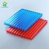China High Load Spire Greenhouse Plastic Panels 4 Layers Polycarbonate Plastic Sheets for sale
