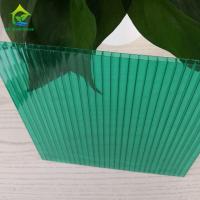 China High Load Spire Greenhouse Plastic Panels 4 Layers Polycarbonate Plastic Sheets for sale