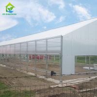 China Rectangle High Insulation Plastic Greenhouse Cover Anti Snow 3 Layer PC Sheet for sale