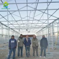 China Rectangle High Insulation Plastic Greenhouse Cover Anti Snow 3 Layer PC Sheet for sale
