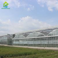China Heavy Duty Glass Hydroponic Nursery Greenhouse For Vegetables for sale