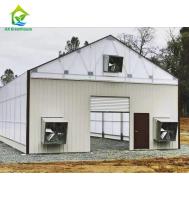 China 3.2*3 Steeple Auto Blackout Greenhouse Light Dep Caterpillar Tunnel Greenhouse for sale