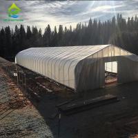 China Vegetables Blackout Light Dep Green House 70m Length Caterpillar Tunnel Greenhouse for sale