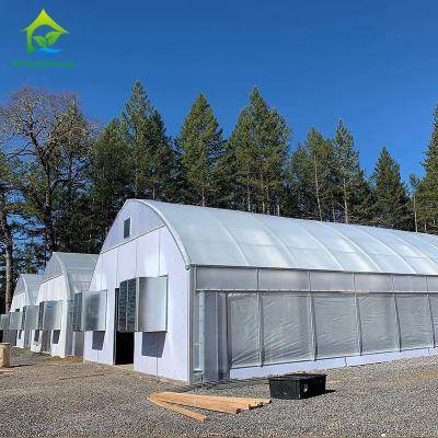 China OEM 2m 2.5m Wall Height Light Deprivation Greenhouse for sale