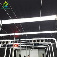 China Vegetables Blackout Light Dep Green House 70m Length Caterpillar Tunnel Greenhouse for sale