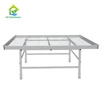 China Commercial Greenhouse Indoor Flower Vegetable Wire Mesh Grow Table Seedbed for sale