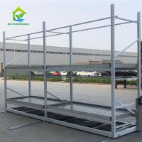 China Stackable Greenhouse Racks Rolling Grow Benches Vertical Grow Rack System for sale