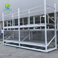 China Stackable Greenhouse Racks Rolling Grow Benches Vertical Grow Rack System for sale
