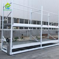 China Stackable Greenhouse Racks Rolling Grow Benches Vertical Grow Rack System for sale