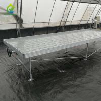 China Movable Agriculture Hydroponic Rolling Benches 4x4 4x8 Flood And Drain Table for sale
