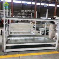 China Modern 2 Tier 4X8Ft Mobile Vertical Grow Racks Dripping System for sale