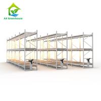 China 4ft 5ft Width 2 Layer Stackable Vertical Farming Racks For Flowers for sale