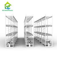 China 4ft 5ft Width 2 Layer Stackable Vertical Farming Racks For Flowers for sale