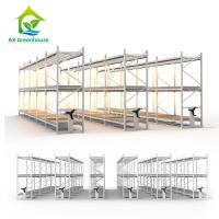 China 4ft 5ft Width 2 Layer Stackable Vertical Farming Racks For Flowers for sale