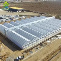 China Automated Commercial Light Deprivation Greenhouse with Interior Blackout 32m-50m Length and 8m-12.6m Span Width for sale
