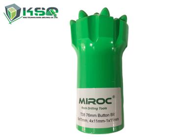 China Rock Drill Bits Drop Center T38 76mm Thread Button Bit with Spherical Buttons for Hard Rock Drilling for sale