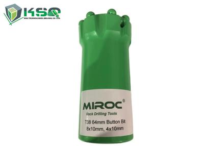 China T38 64mm Rock Hammer Drill Bits Spherical Button Shape Iso9001 Approved for sale
