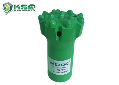 China Professional Carbide Button Bits Rock Drilling R32 76mm Ballistic Mining Drill Bits for sale