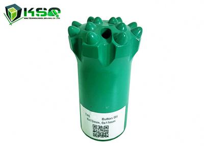 China Heavy Duty Top Hammer Drill Bits Thread Button Bit T45 89mm 35 Degree Gauge Angle for sale