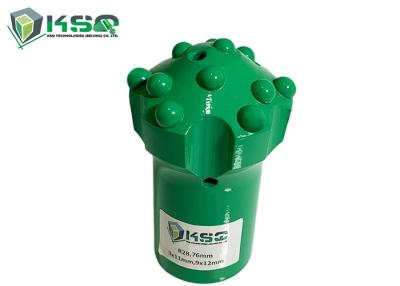 China Spherical Button Bits Rock Drilling R28 76mm  With Domed Face Top for sale