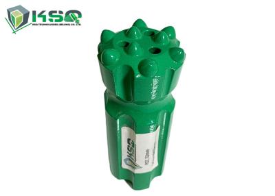 China Mining Rock Drill Bits Flat Face R32 52mm Top Hammer Rock Drill With Ballistic Buttons for sale