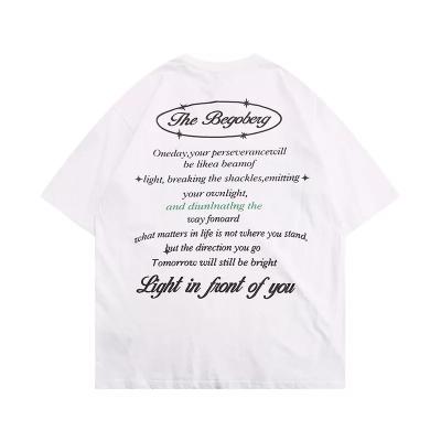 China Short Sleeves men t shrit  Puff Printing O neck Shirts for sale