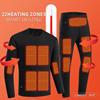 China Warm Electric Heating Thermal Mens Set Rechargable Double Switch Control for sale